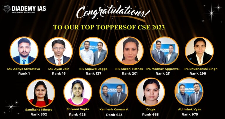 UPSC 2023 Toppers - DIADEMY IAS