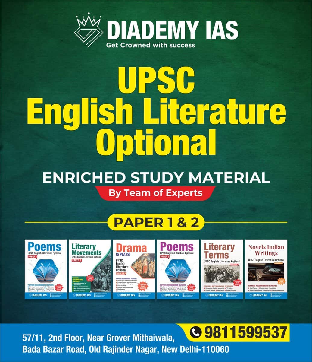 English Literature Optional for UPSC – DIADEMY IAS